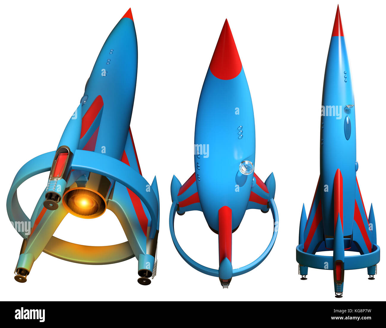 Space rocket cartoon Cut Out Stock Images & Pictures - Alamy