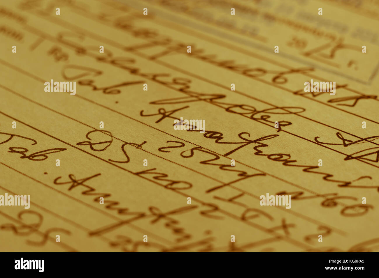 Handwritten medical prescription Stock Photo - Alamy