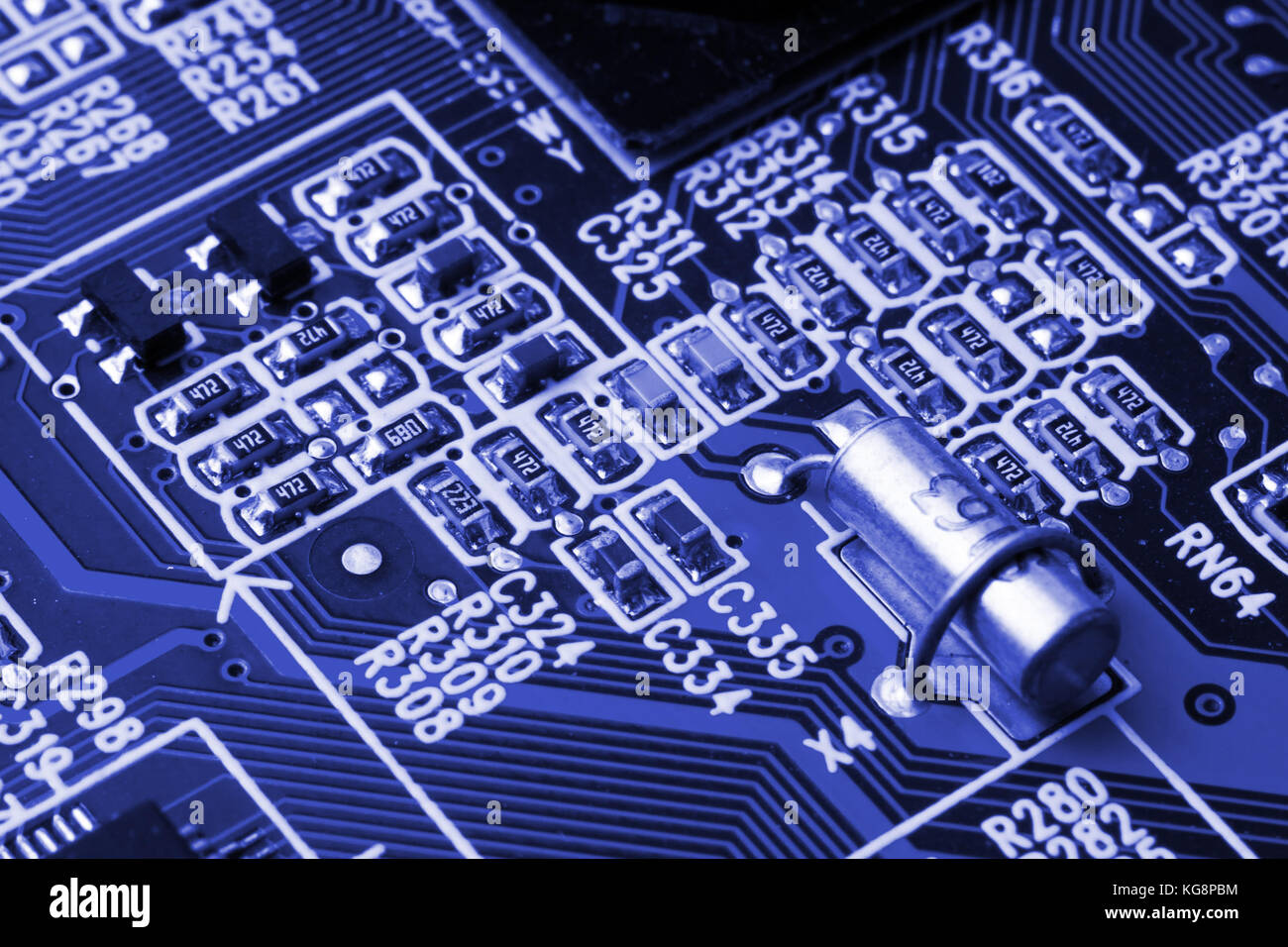 System, Motherboard, computer and electronics background Stock Photo ...