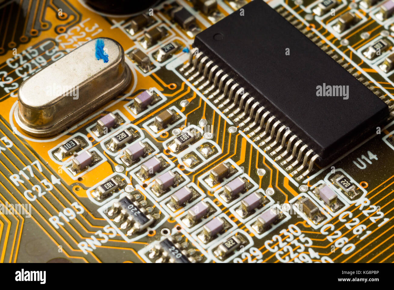 System, Motherboard, computer and electronics background Stock Photo ...