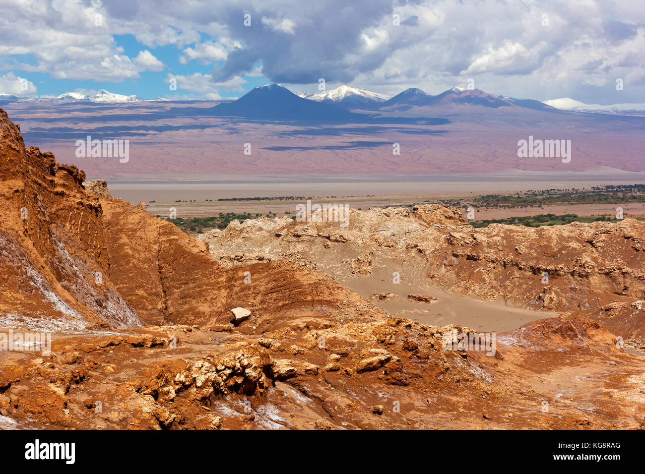 Rocky landscape of Atacama Desert, Chile, South America. Colorful rocks ...