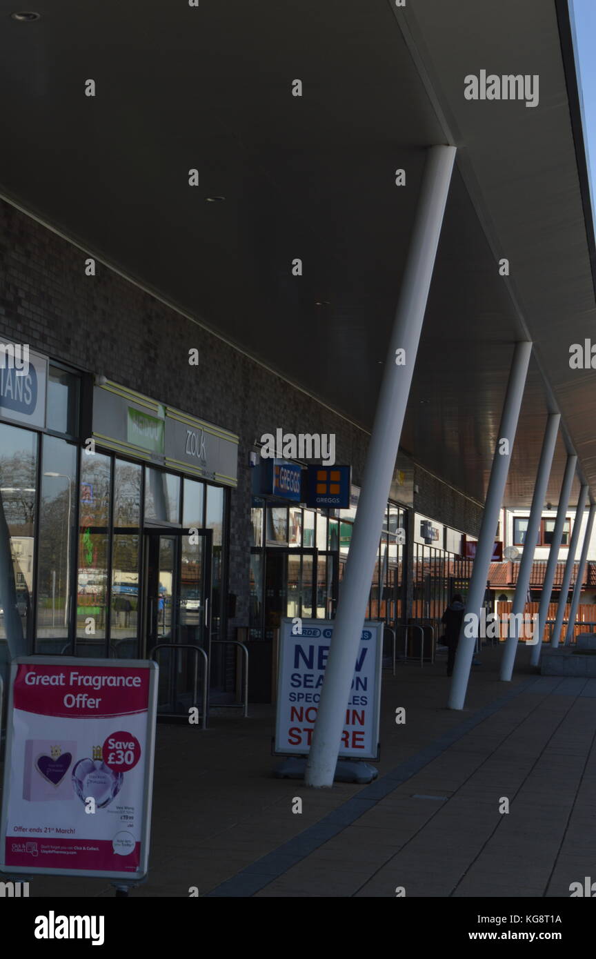 Photo of the shops in Linwood's newer build up shopping centre area ...