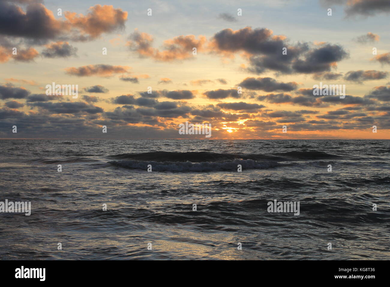 Sunset over the Gulf of Mexico, Madeira Beach, Florida Stock Photo - Alamy