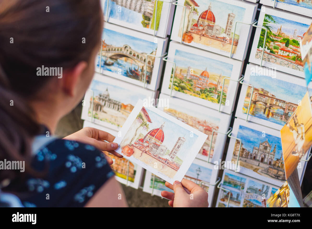 Souvenir shop and girl hi-res stock photography and images - Alamy