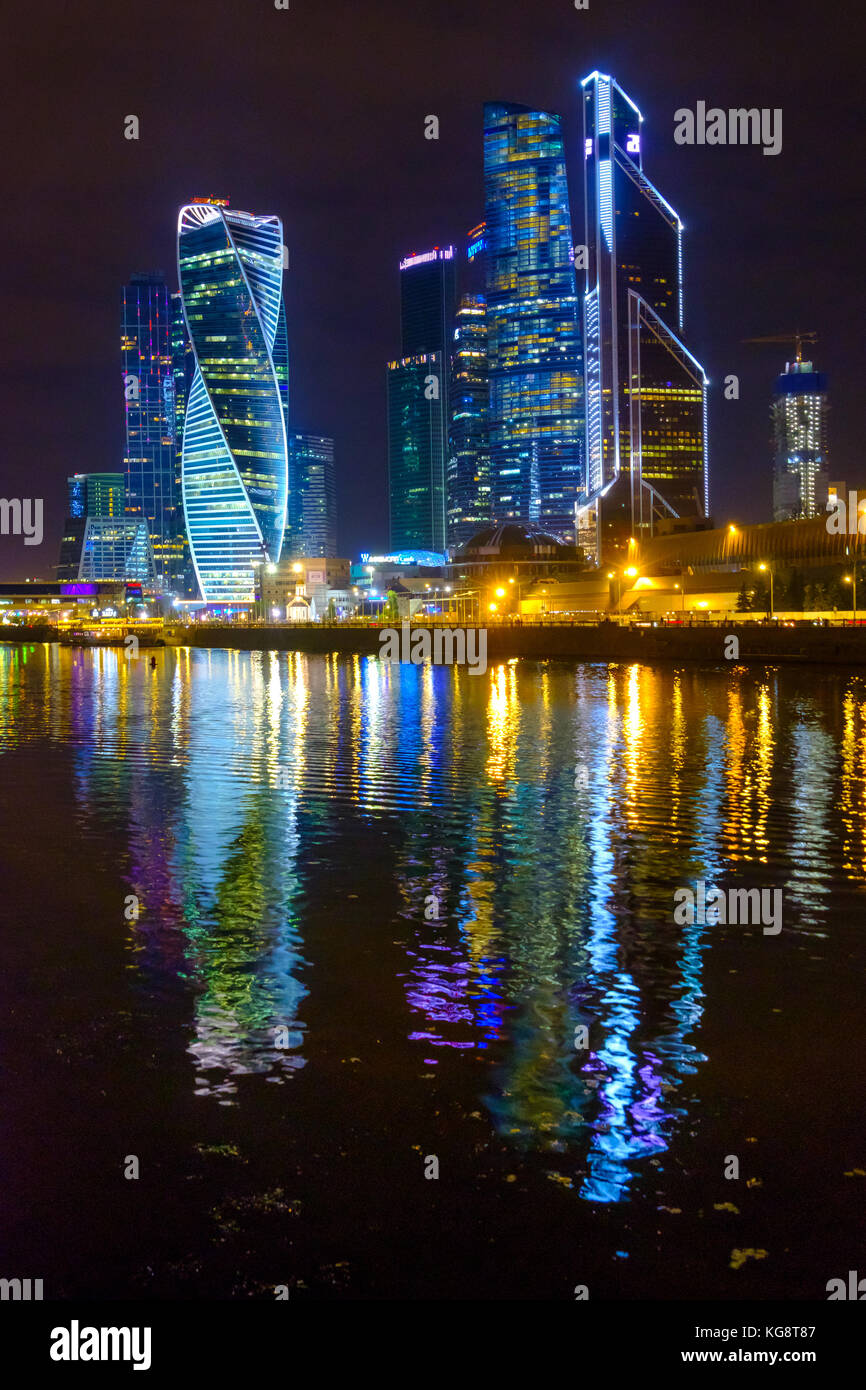 Night timelapse moscow city center hi-res stock photography and images ...