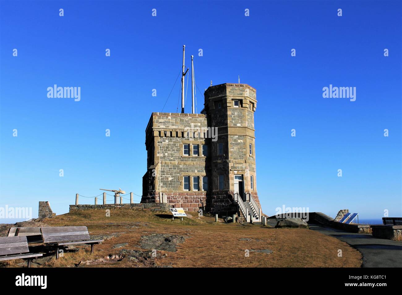 Cabot Tower, at the top of Signal Hill, St. John's, Newfoundland ...