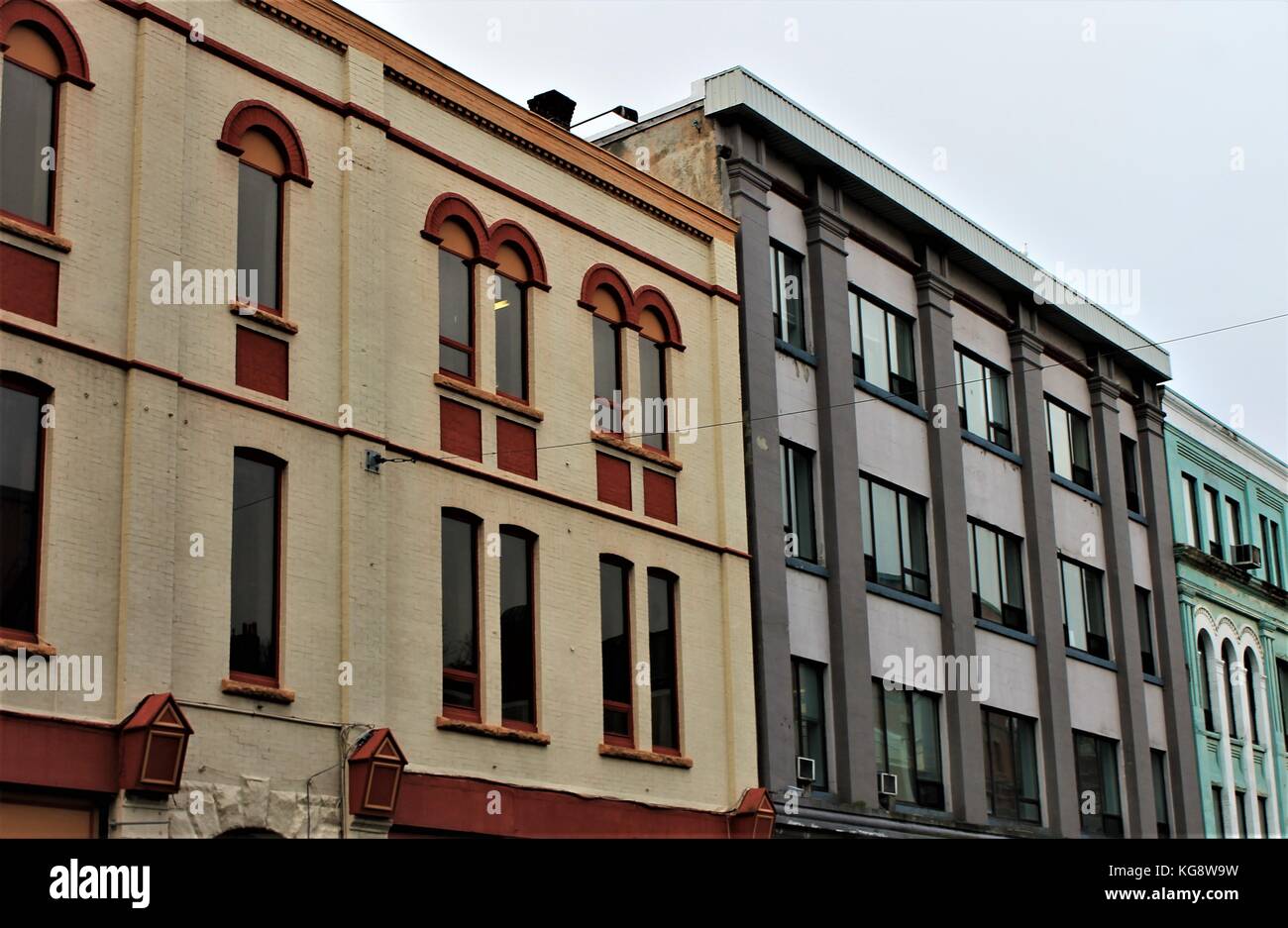 Nineteenth century buildings on Water Street, downtown St. John's ...