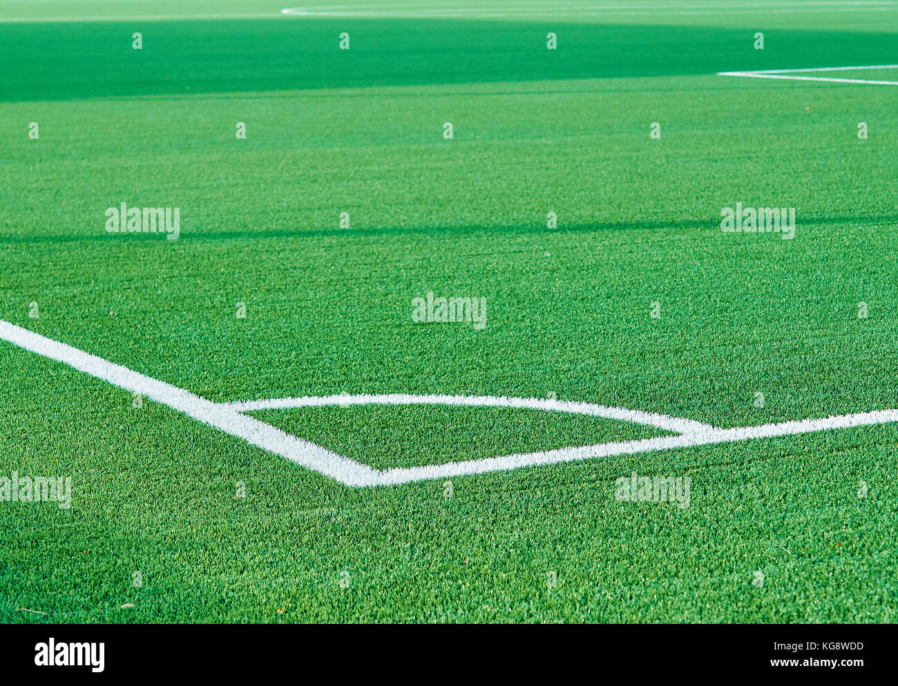 markings on a football stadium Stock Photo - Alamy