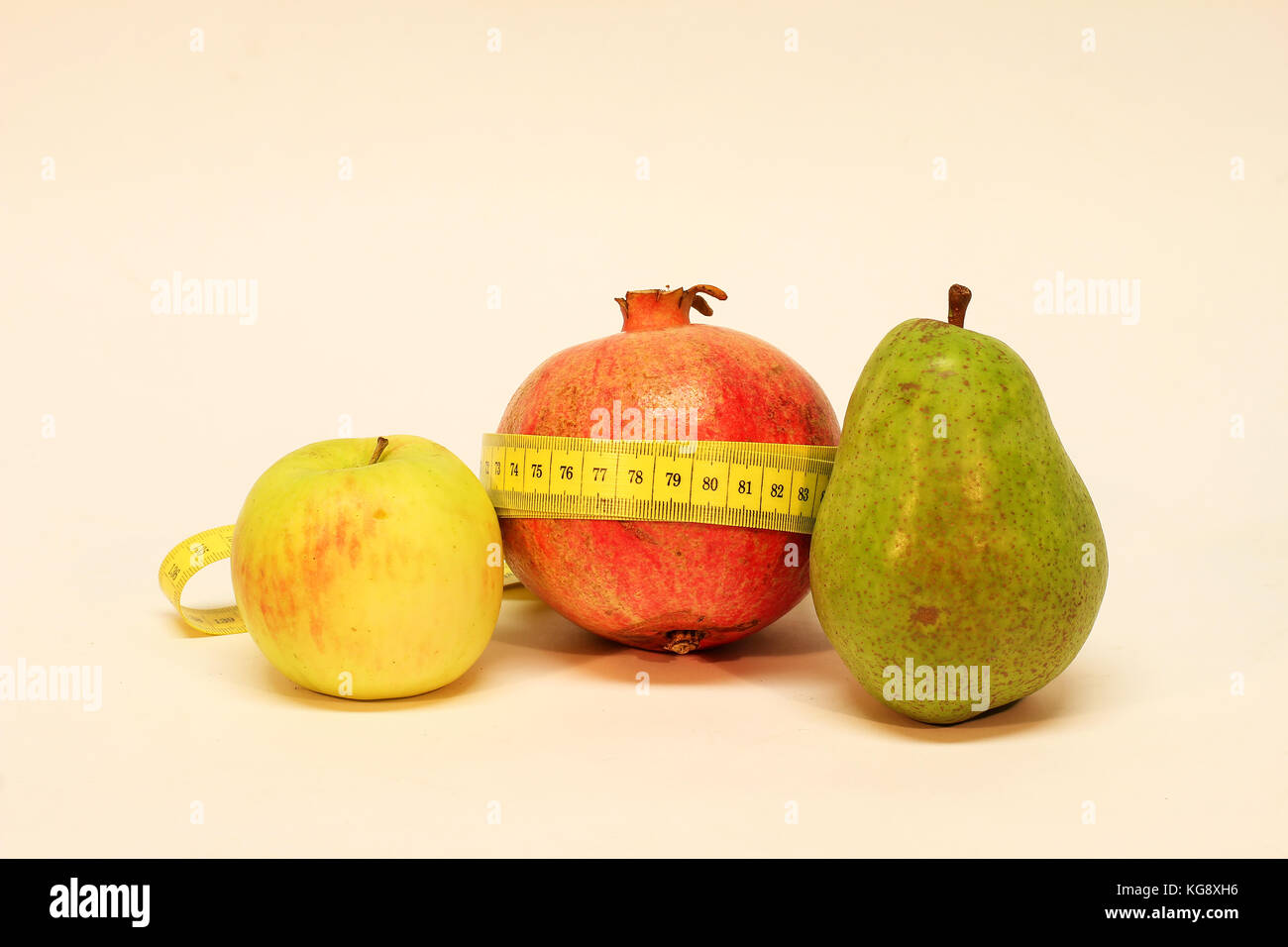 Apple pear fruit tape hi-res stock photography and images - Alamy