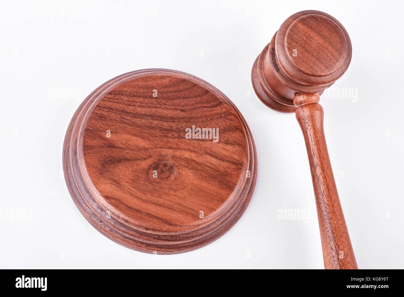 Wooden judge gavel and wooden stand Stock Photo - Alamy