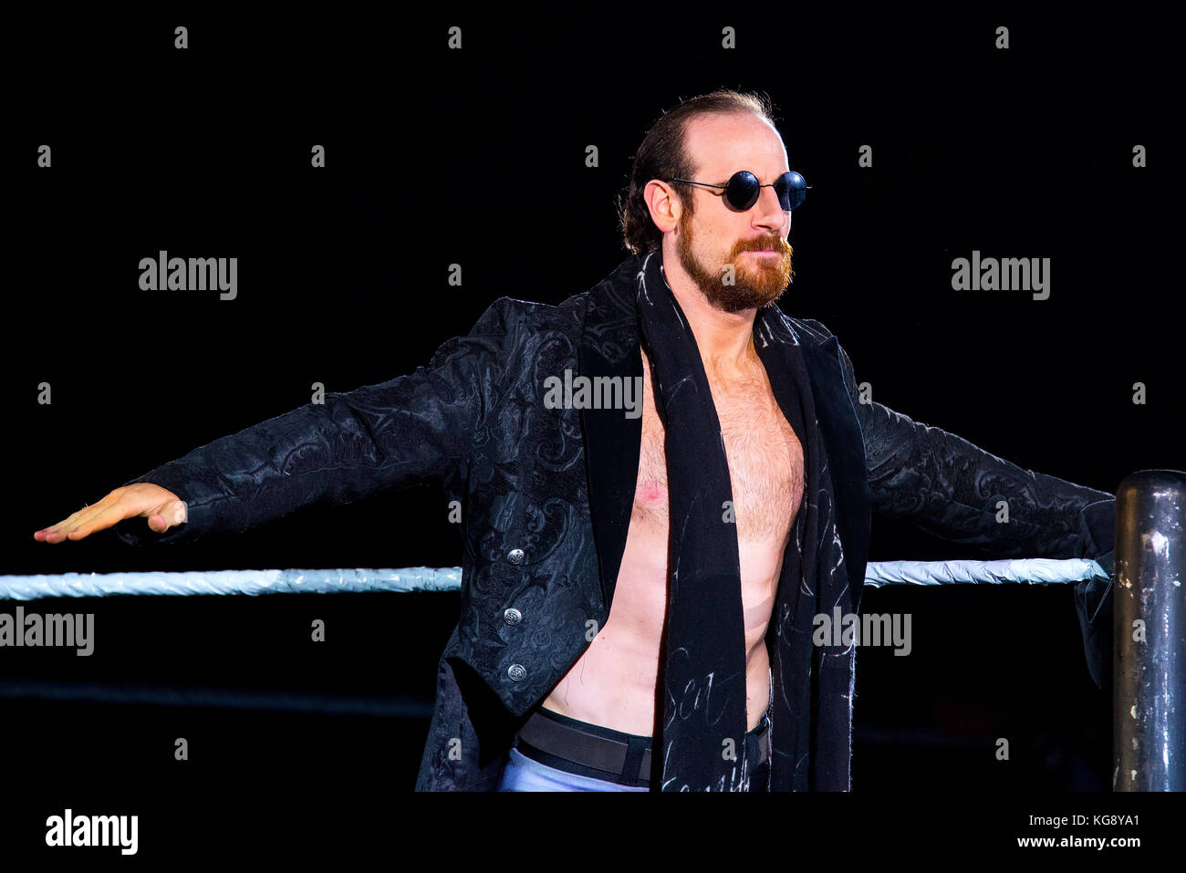 BARCELONA - NOV 4: Aiden English (wrestler) in action at WWE Live at ...