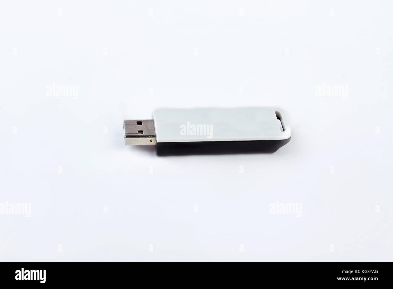 Usb stick on white background Stock Photo - Alamy
