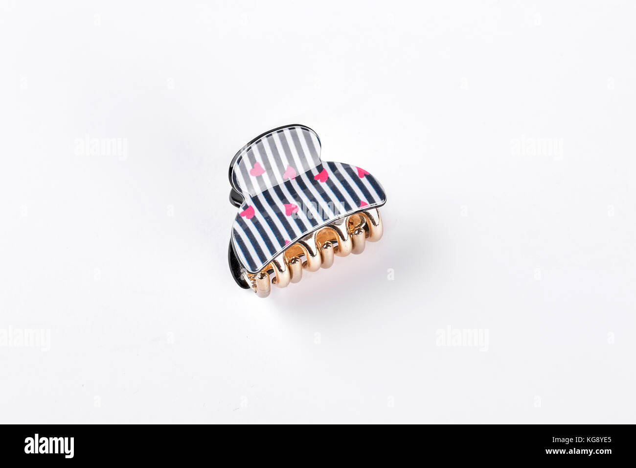 Hair clip on white background Stock Photo - Alamy