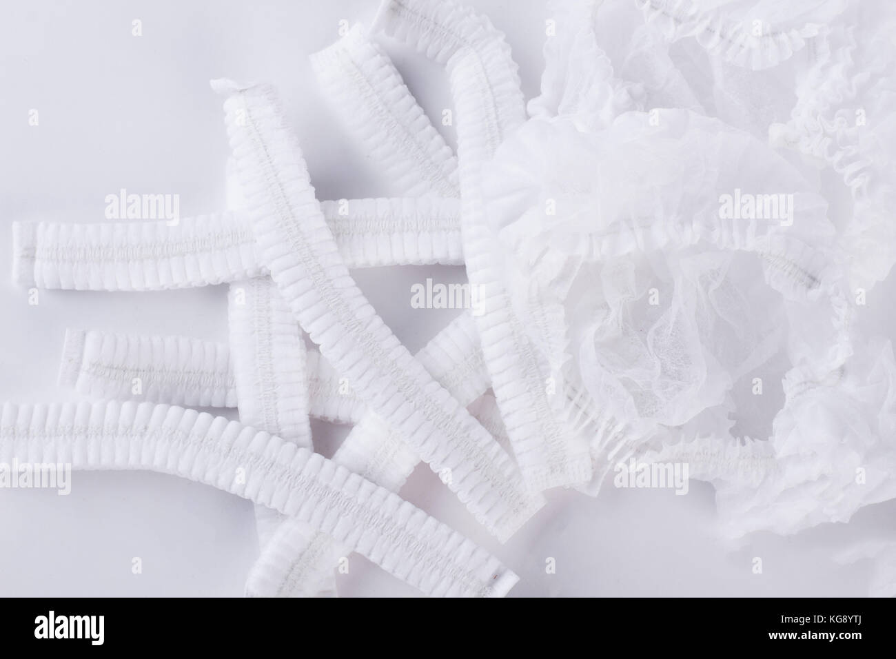 Background of disposable medical cap Stock Photo - Alamy