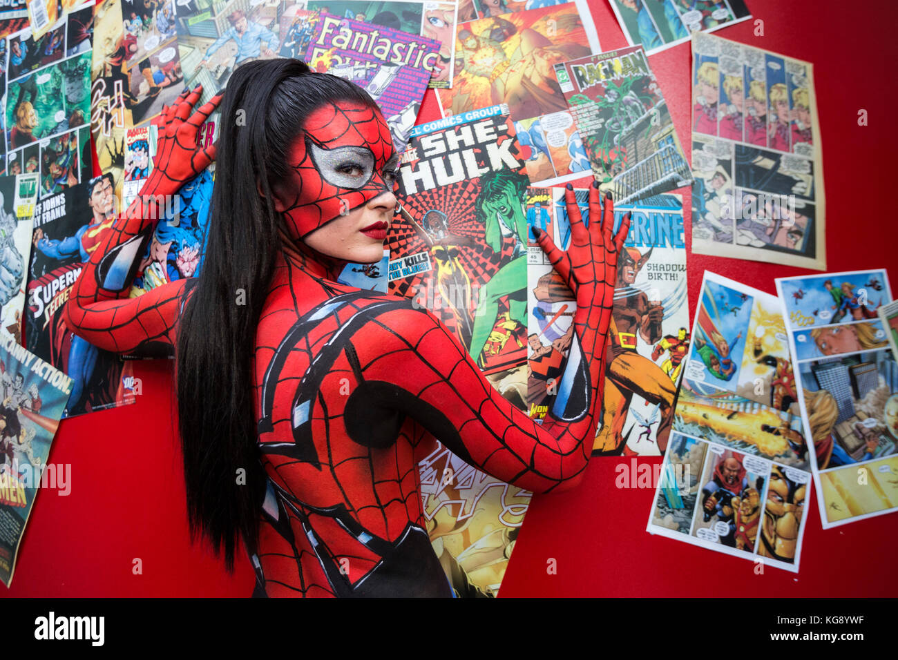 Spiderwoman hi-res stock photography and images - Alamy
