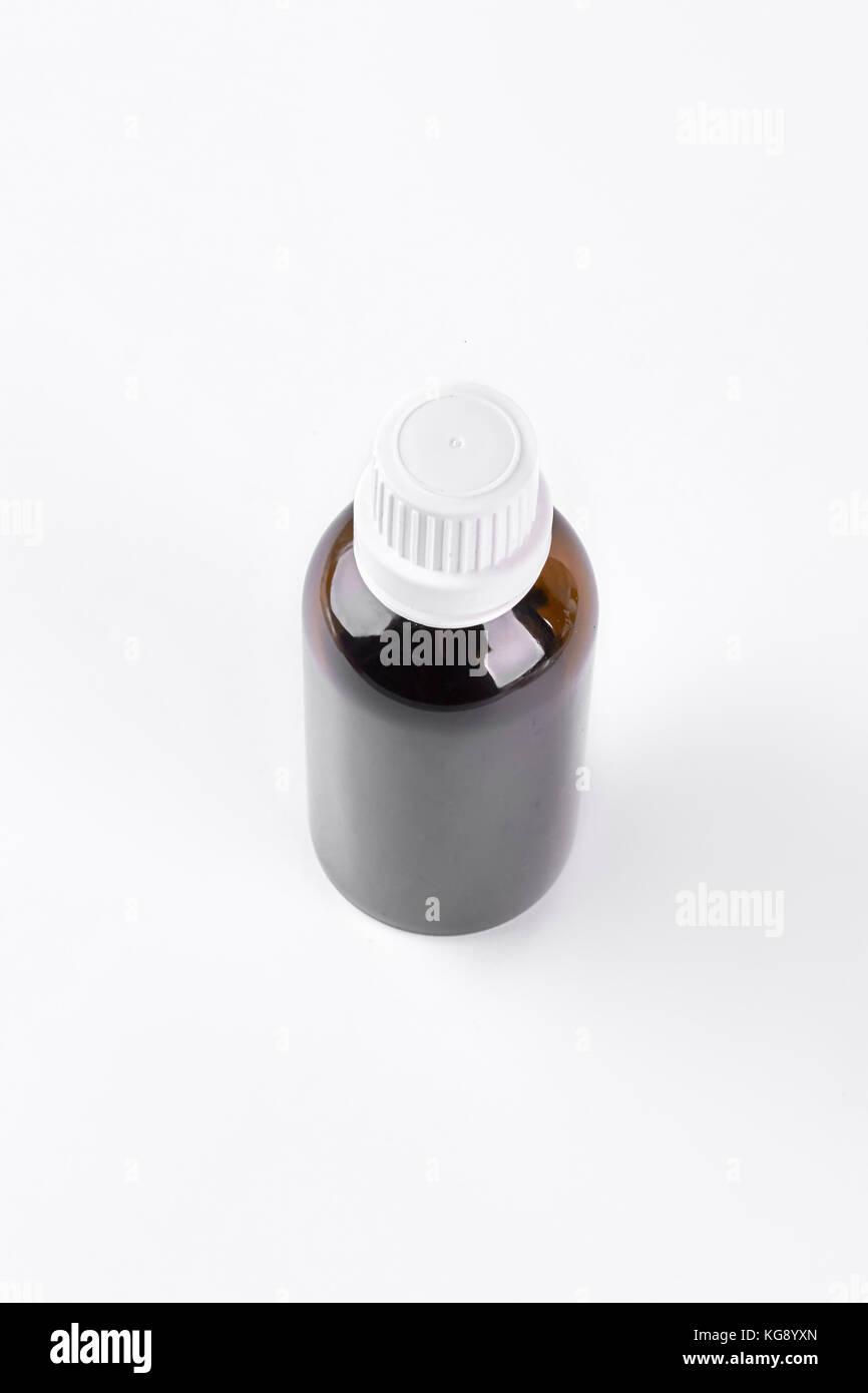 Medical bottle of brown color Stock Photo - Alamy