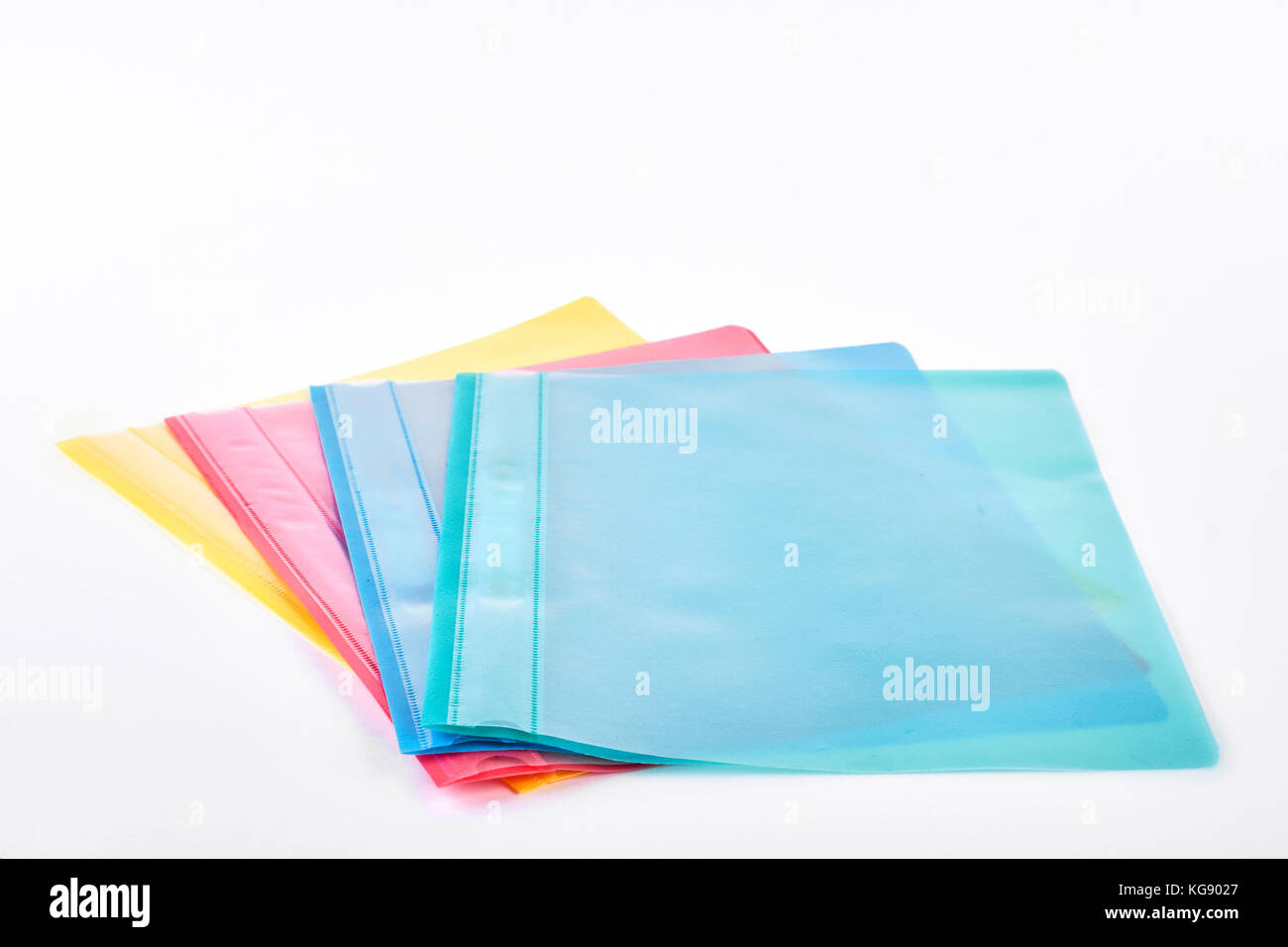 Set of colorful transparent folders Stock Photo - Alamy