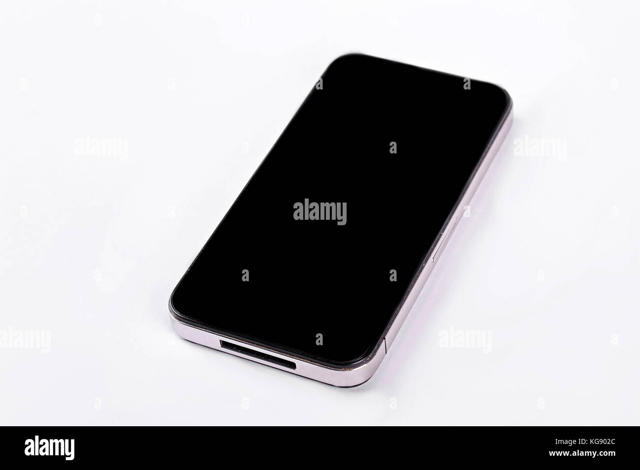 iPhone isolated on white background Stock Photo - Alamy