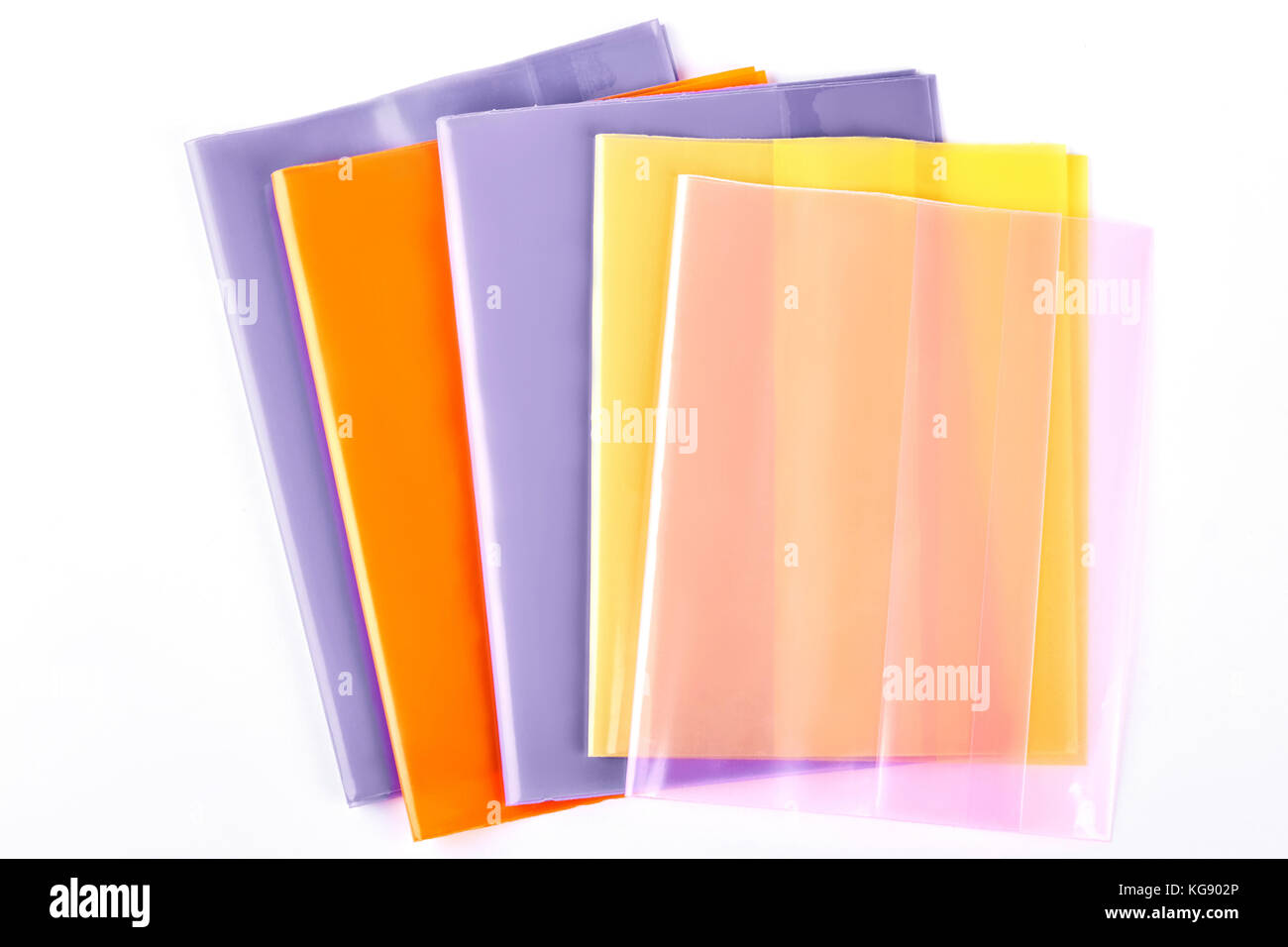 Set of colorful folders for documents Stock Photo - Alamy