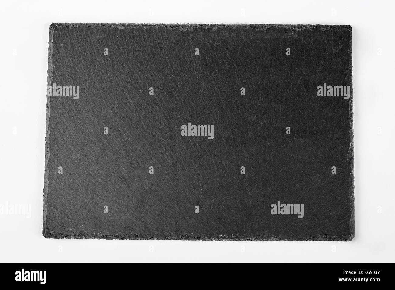 Square slate stand, white background Stock Photo - Alamy