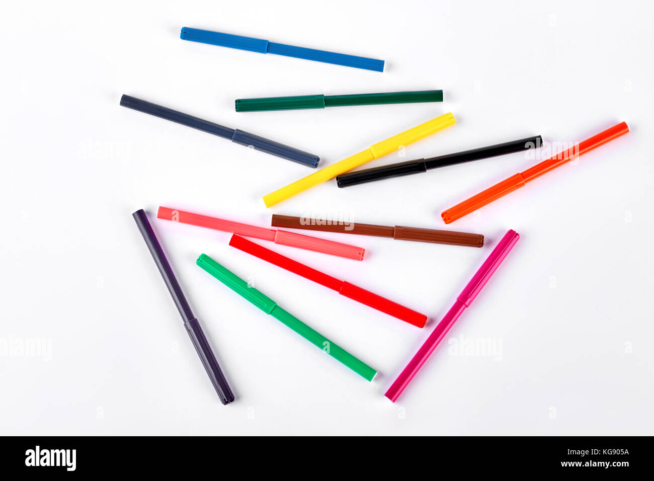 Set colored permanent marker hi-res stock photography and images - Alamy
