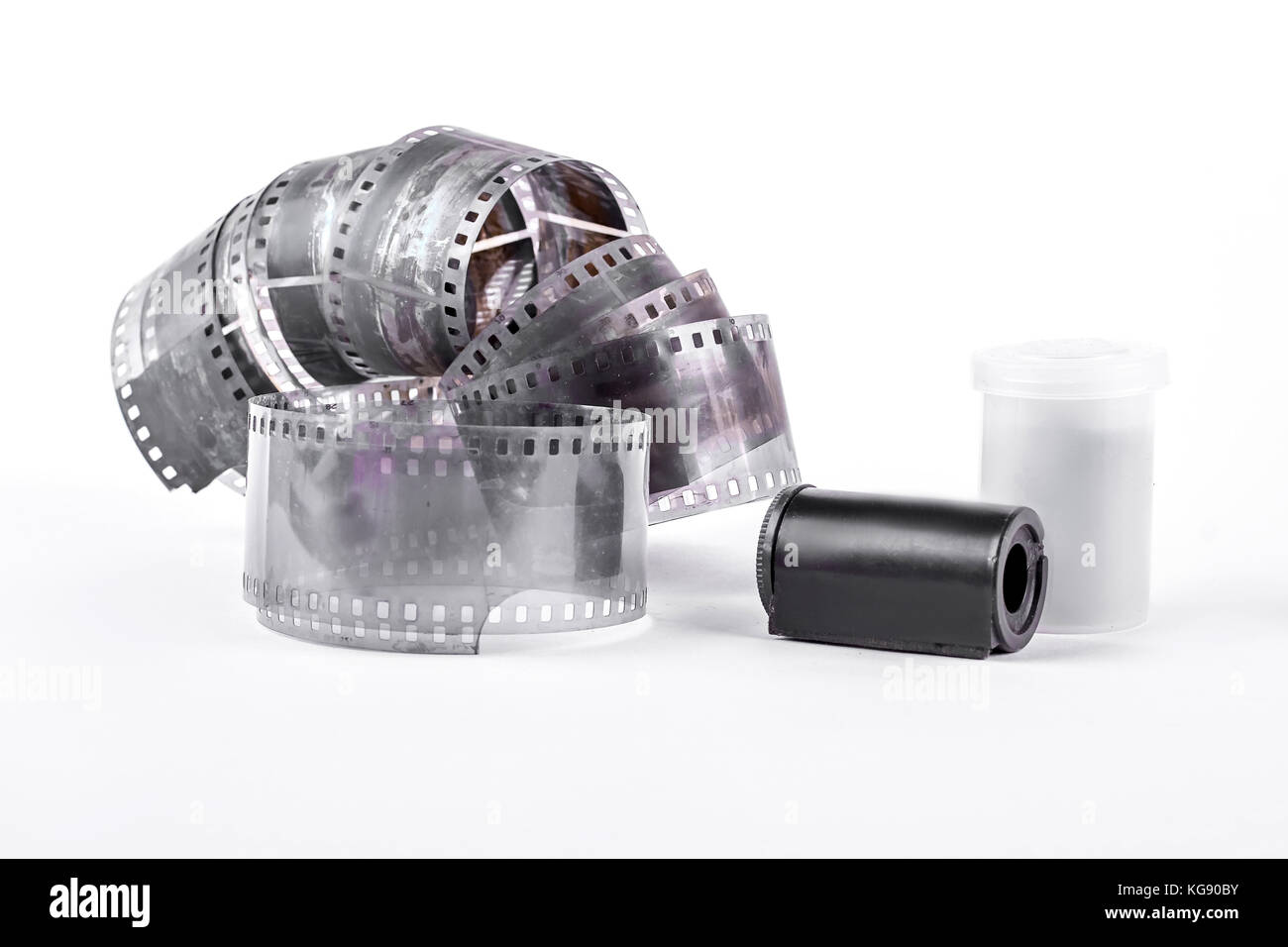 Old camera tape, white background Stock Photo - Alamy