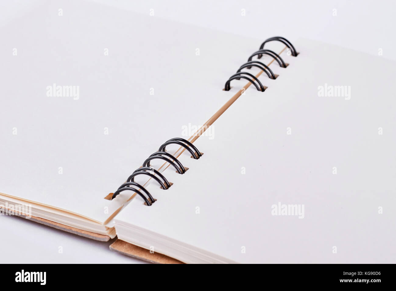 Craft paper notebook close up Stock Photo - Alamy