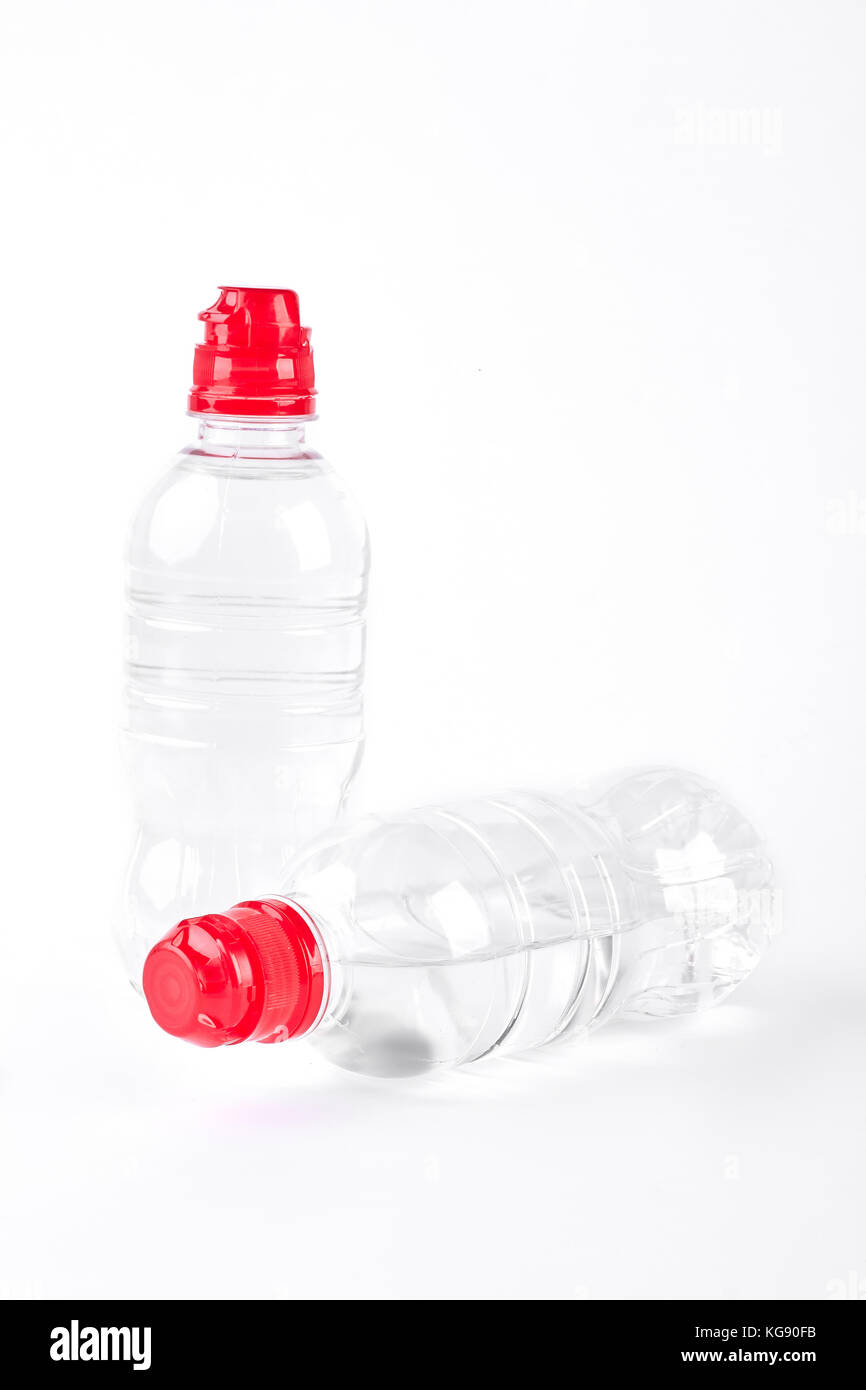 Two plastic bottles of water Stock Photo - Alamy