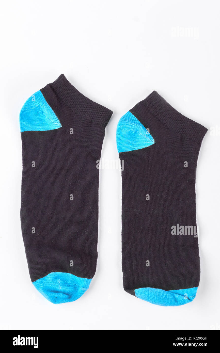 Blue sock Cut Out Stock Images & Pictures - Alamy