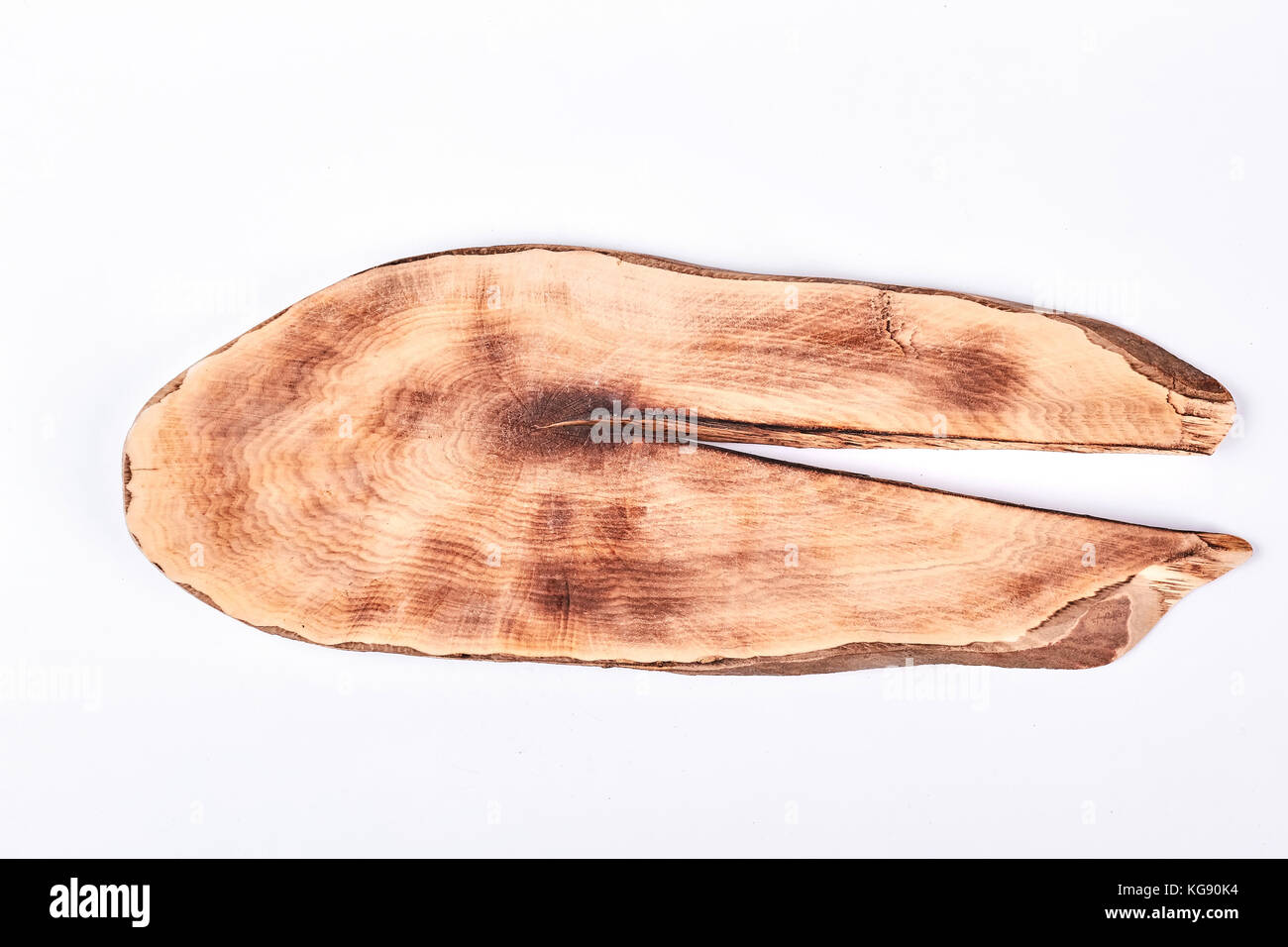 Slice of wood, top view Stock Photo - Alamy