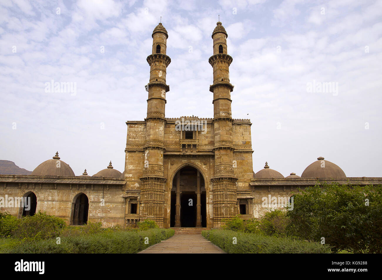Outer view of Jami Masjid (Mosque), dates to 1513, UNESCO protected ...