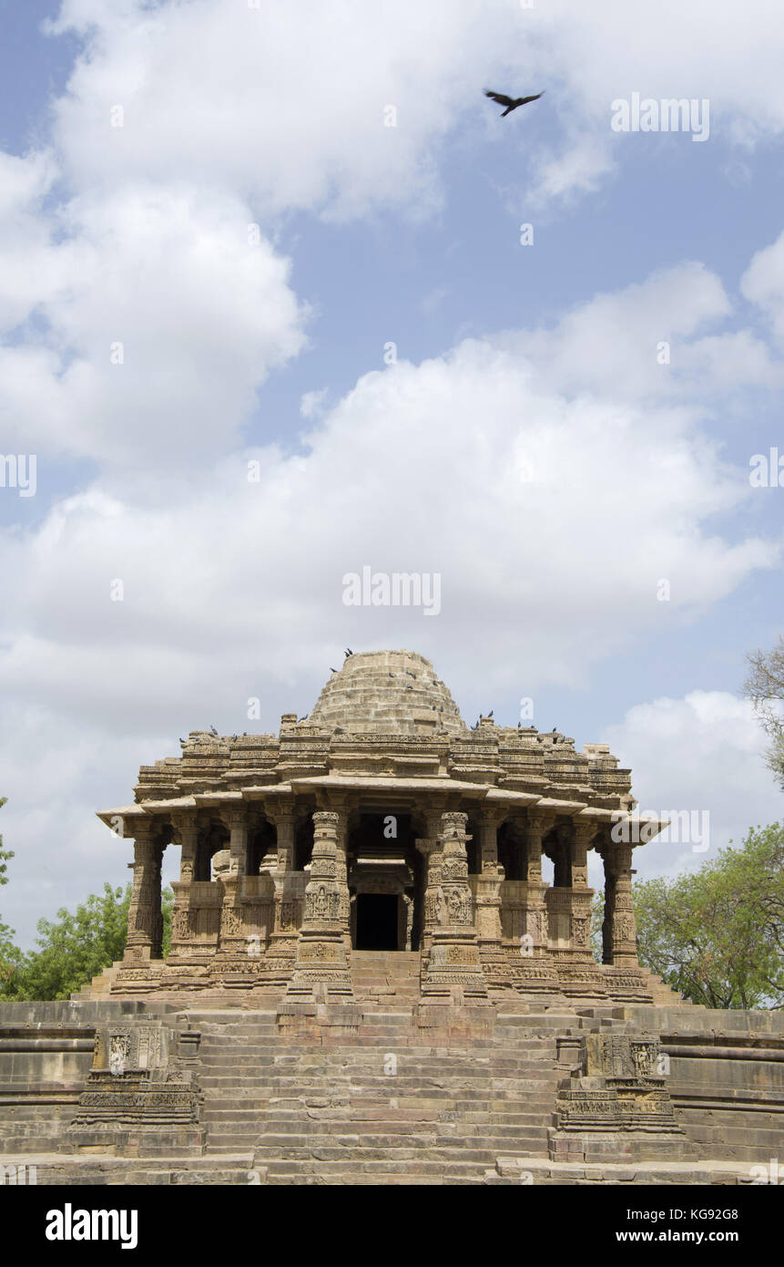 Outer view of the Sun Temple. Built in 1026 - 27 AD during the reign of ...