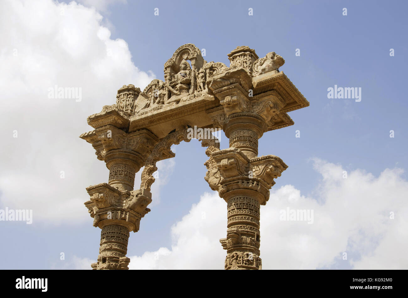 Carved ruins of Kirti Toran, Vadnagar, Gujarat, India Stock Photo - Alamy