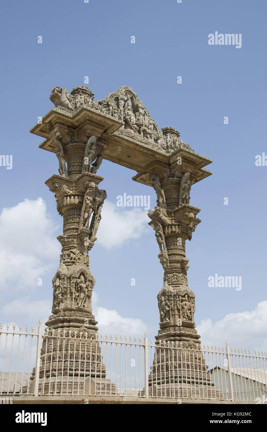 Carved ruins of Kirti Toran, Vadnagar, Gujarat, India Stock Photo - Alamy