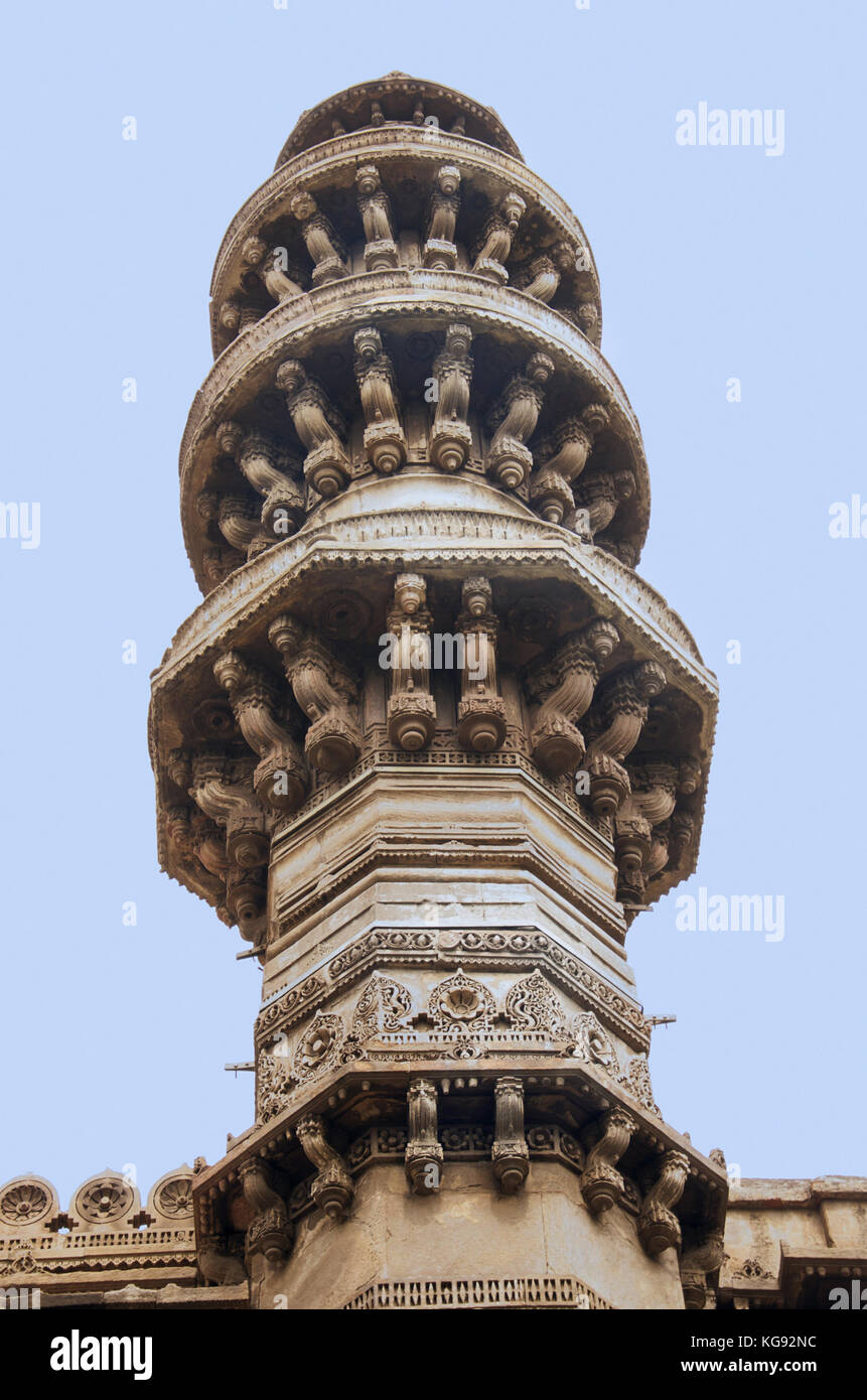 Jhulta Minara, Ahmedabad, Gujarat, India Stock Photo - Alamy