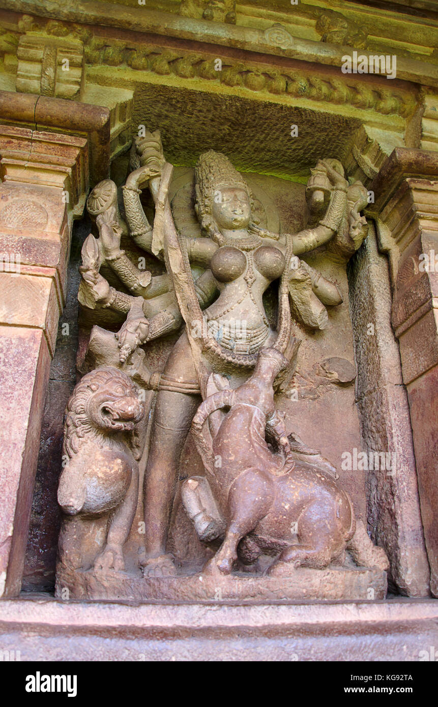 Carving on temple durga temple hi-res stock photography and images - Alamy