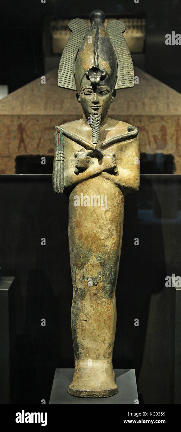 Bronze statue of Osiris 664-525 BC Stock Photo - Alamy