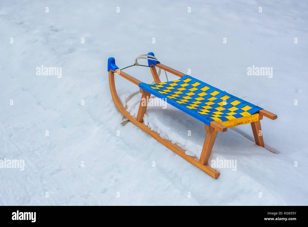 Wooden sledge hi-res stock photography and images - Alamy