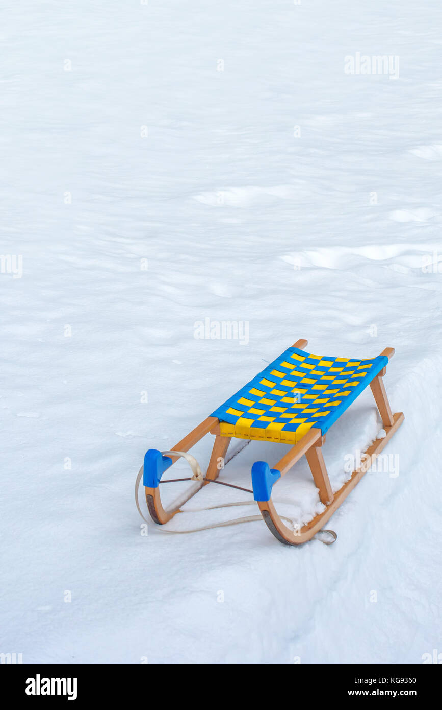 Wooden sledge hi-res stock photography and images - Alamy