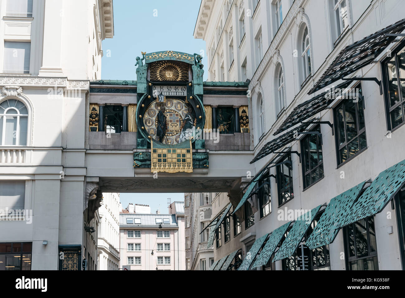 The Ankeruhr clock in Vienna Stock Photo - Alamy