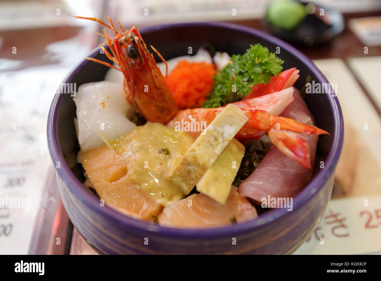 Japanese Style sashimi with rice, Philippines Stock Photo - Alamy
