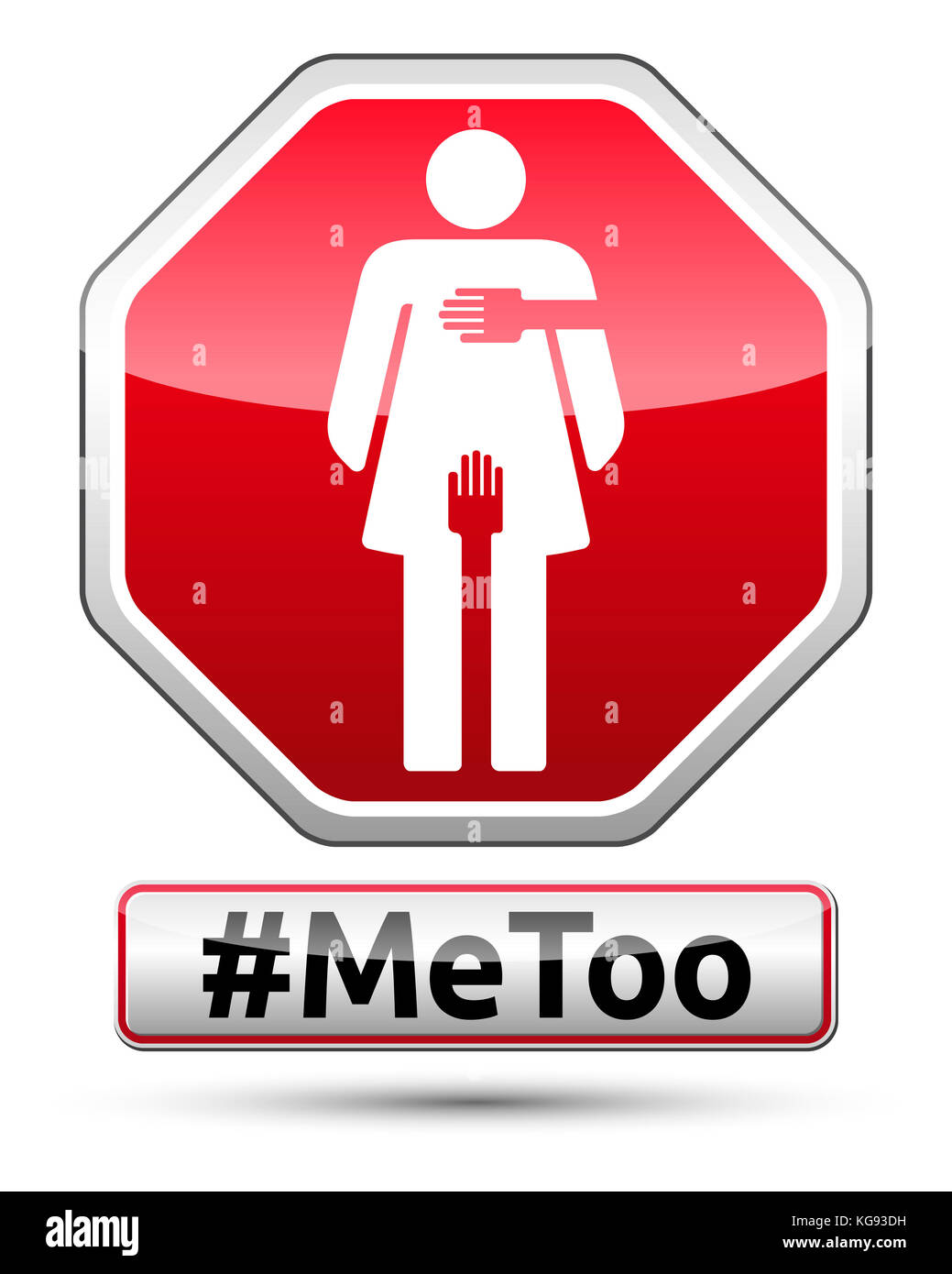 #MeToo - traffic sign with woman pictogram Stock Photo - Alamy