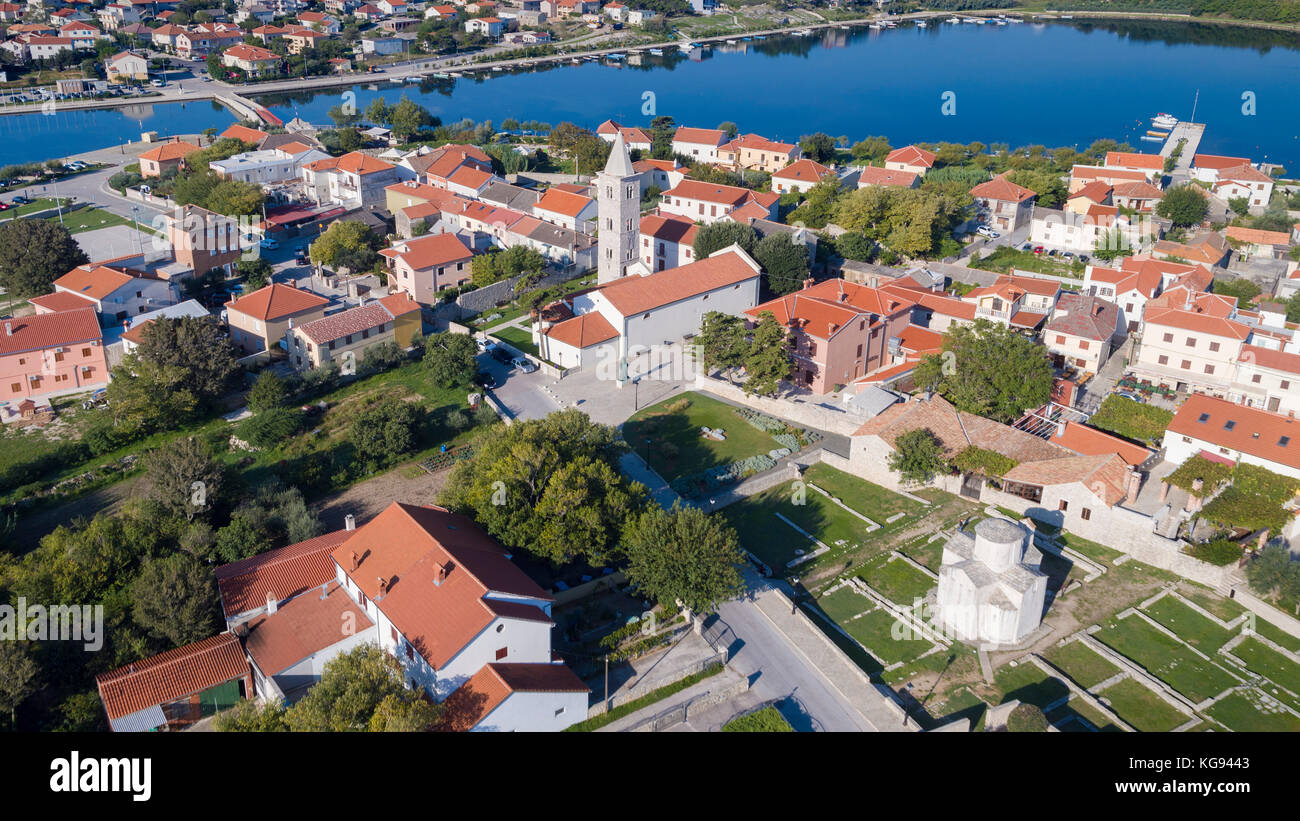 Aerial photo of Nin, Croatia Stock Photo - Alamy