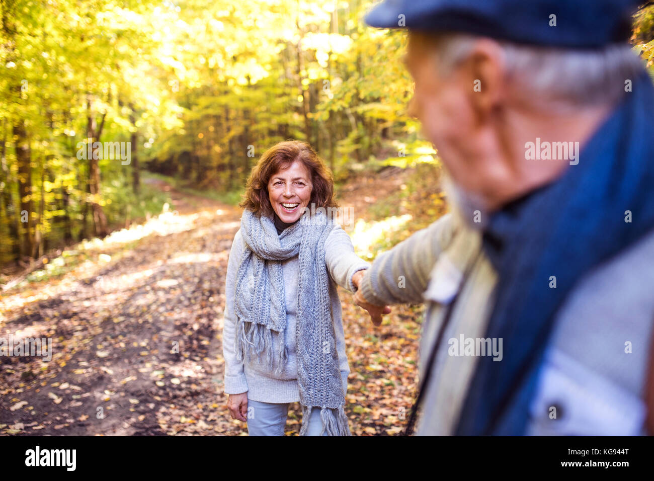 Old couple morning walk hi-res stock photography and images - Alamy