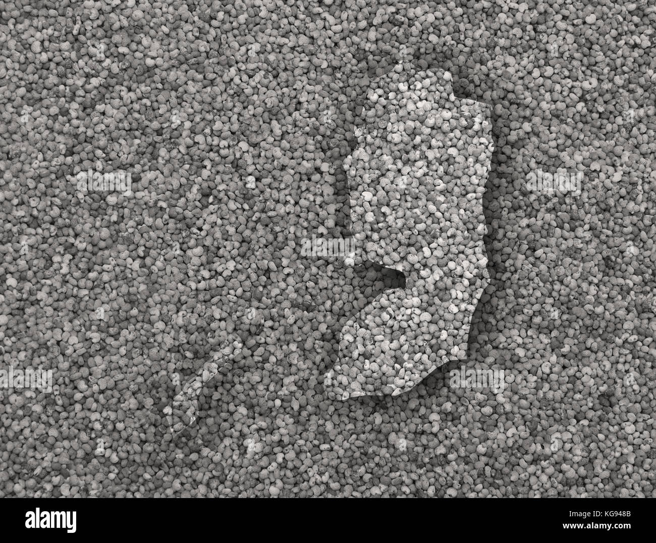 Map of Palestine on poppy seeds Stock Photo - Alamy