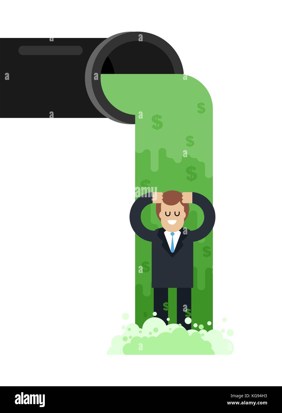 Money flowing tap Stock Vector Images - Alamy