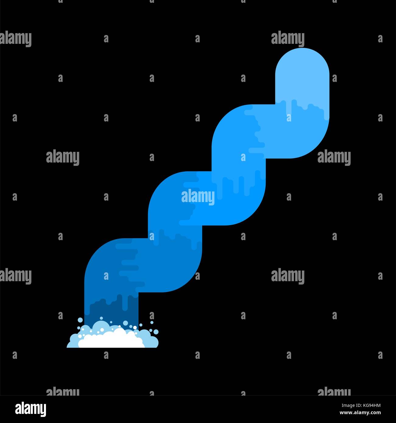 Fast flowing river Stock Vector Images - Alamy