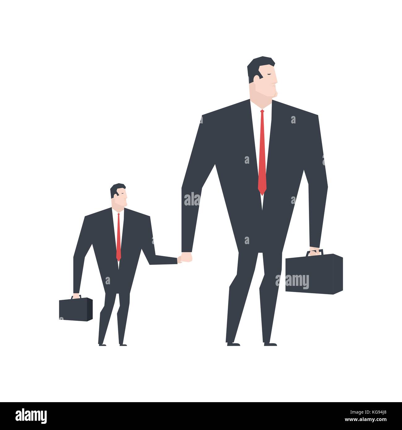 Child boss suit Stock Vector Images - Alamy