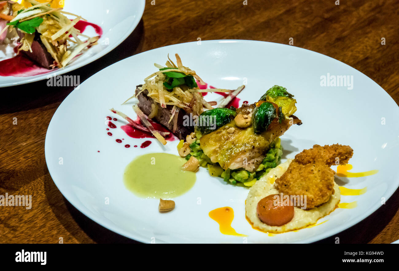 flight of wedding dishes Stock Photo - Alamy