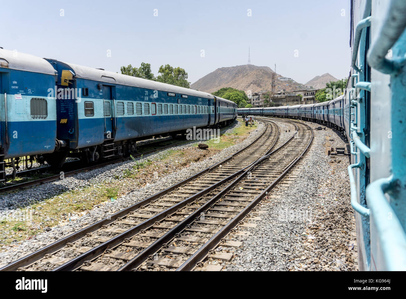 Train to Jaipur Stock Photo - Alamy